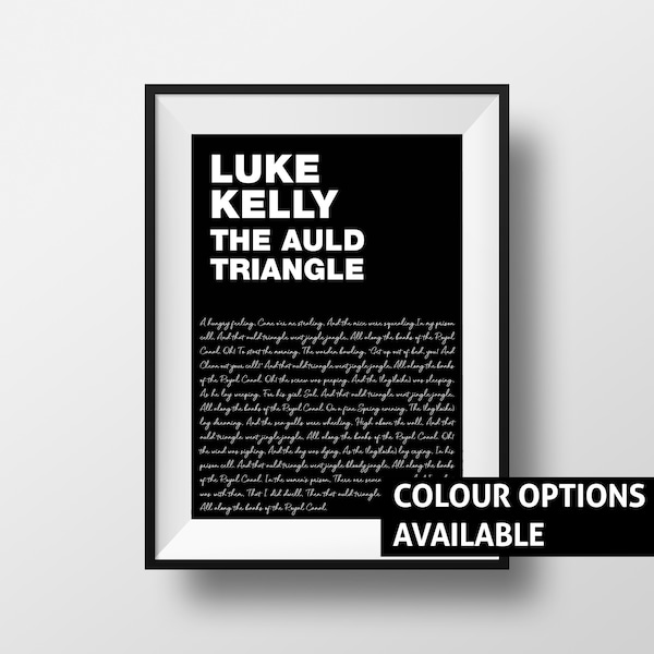 Luke Kelly Poster - Etsy