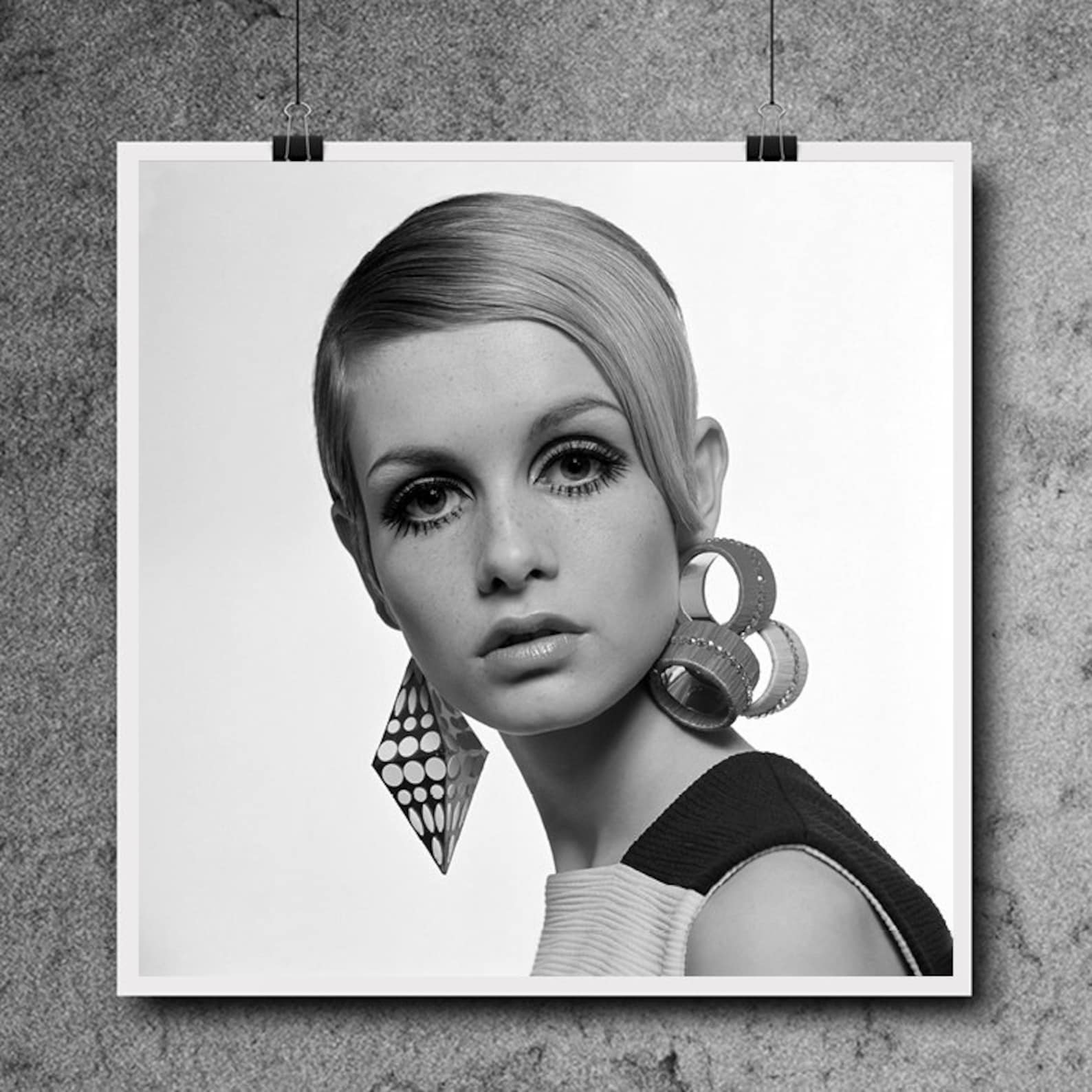 Twiggy Print Twiggy Poster Celebrity Pop Art Celebrity Photo - Etsy