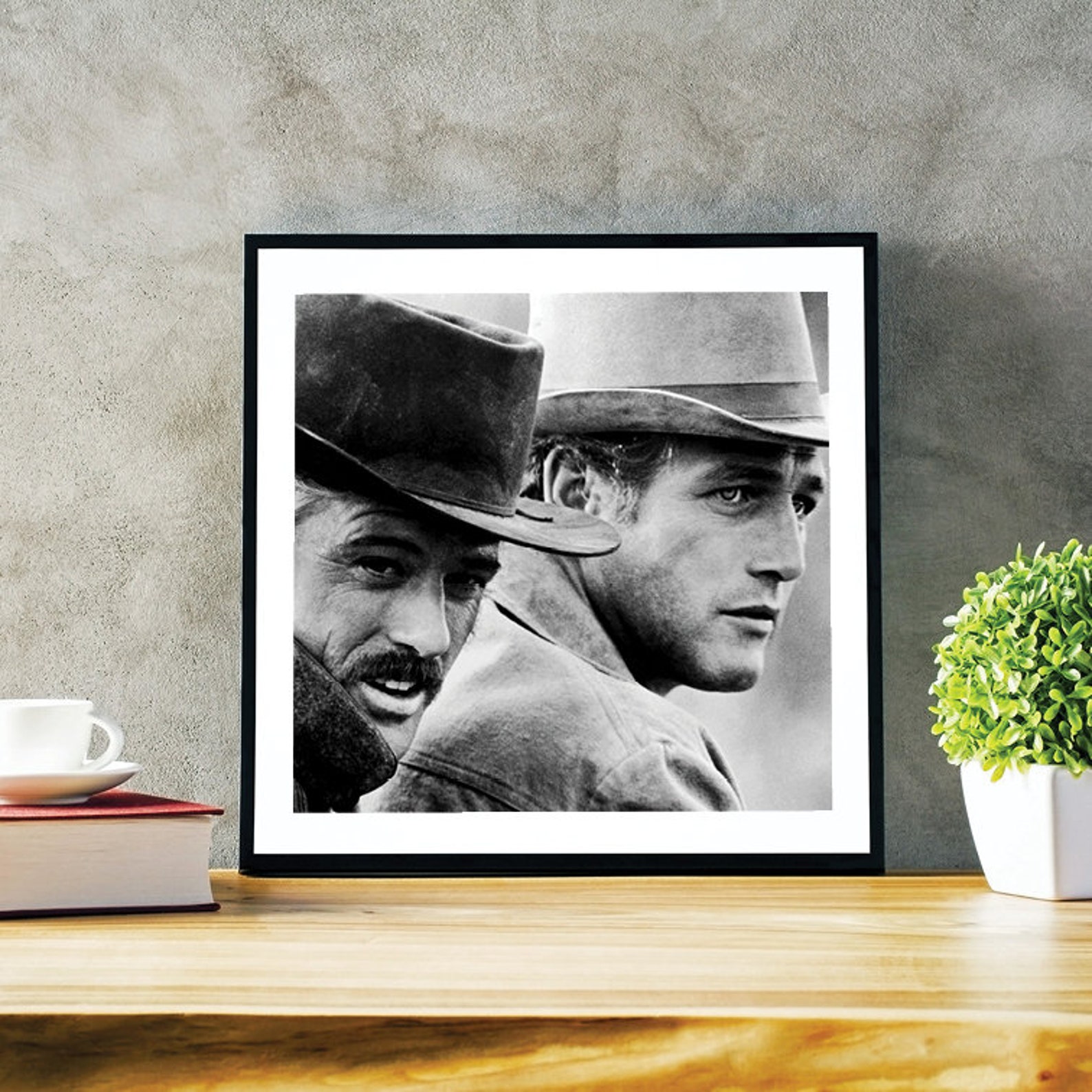 Paul Newman Print, Robert Redford Print, Black and White, Pin-up, Old ...