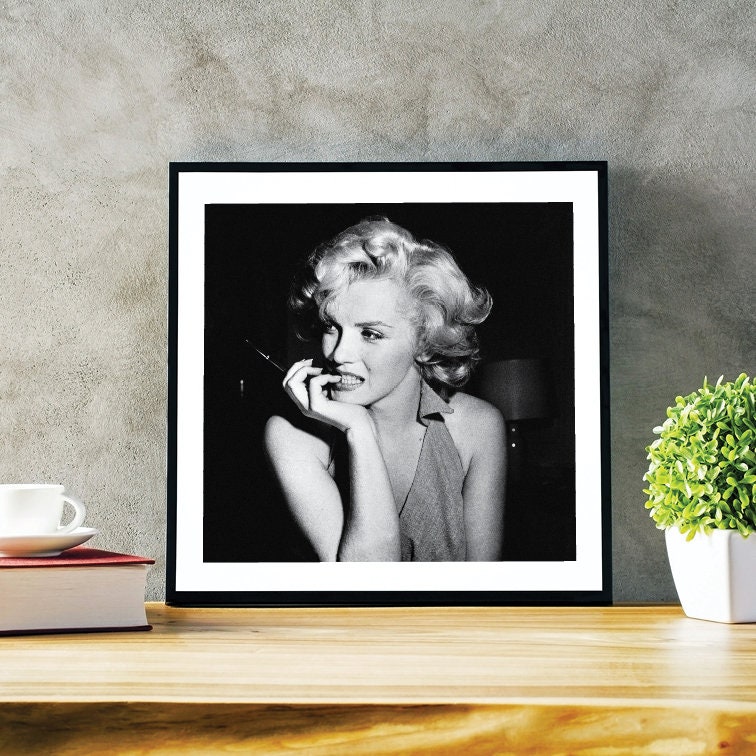 Marilyn Monroe Poster Monroe Poster Marilyn Print Black and - Etsy