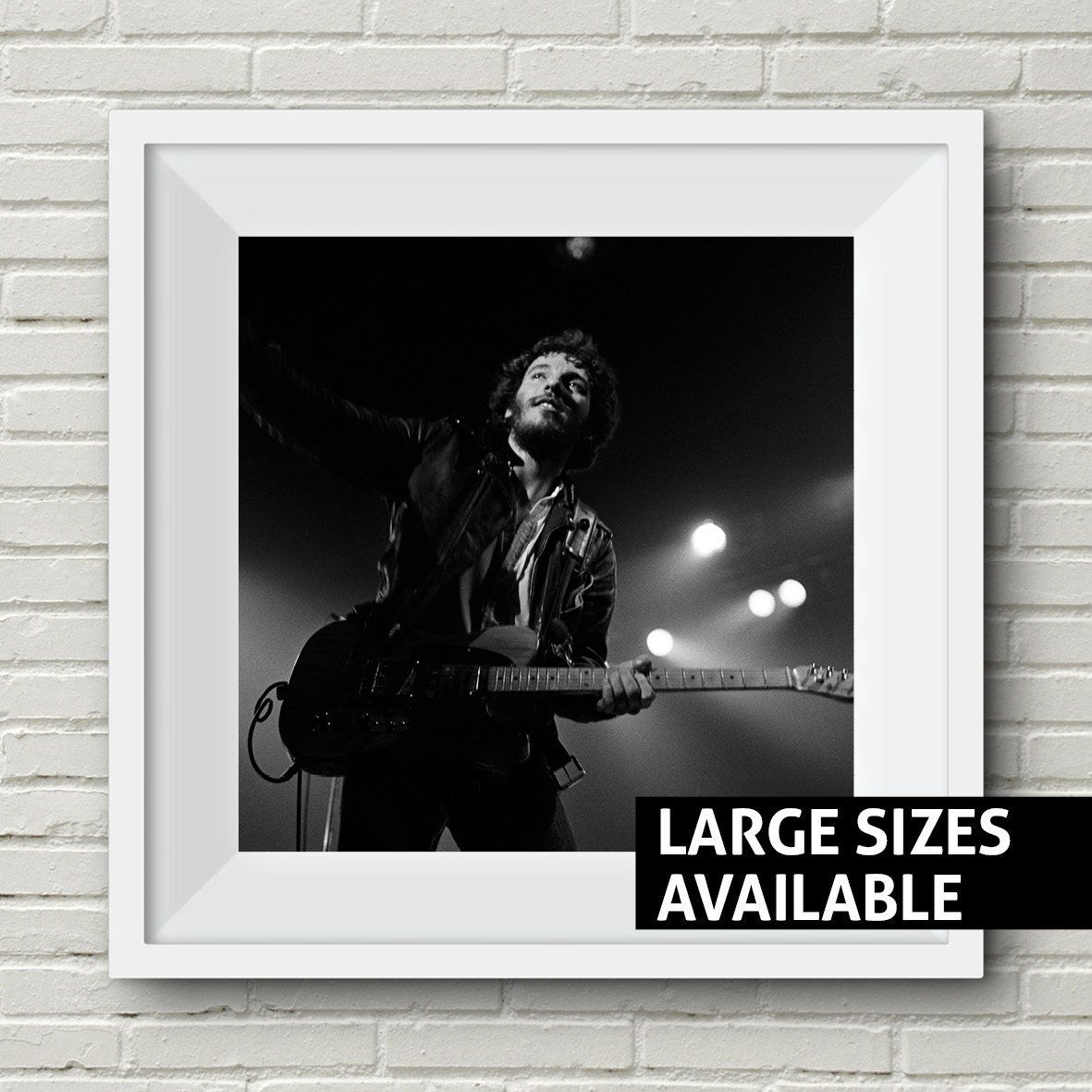 Bruce Springsteen Print Born in the USA Classic Black and | Etsy