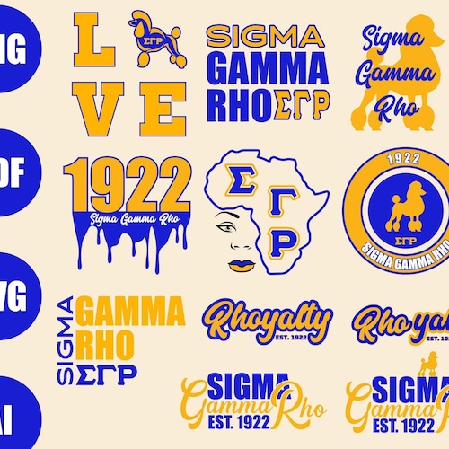 Sigma Gamma Rho Digital Download Svg Png Pdf Cricut - Etsy