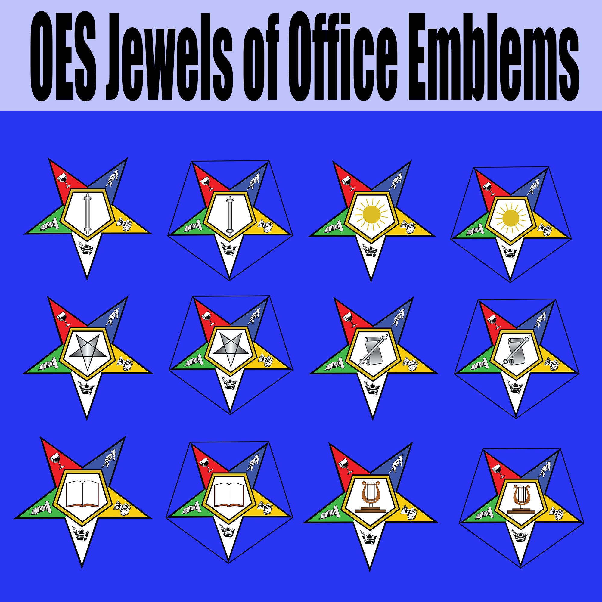 OES Clip Art & Officer Emblems Multi-bundle Digital Download - Etsy
