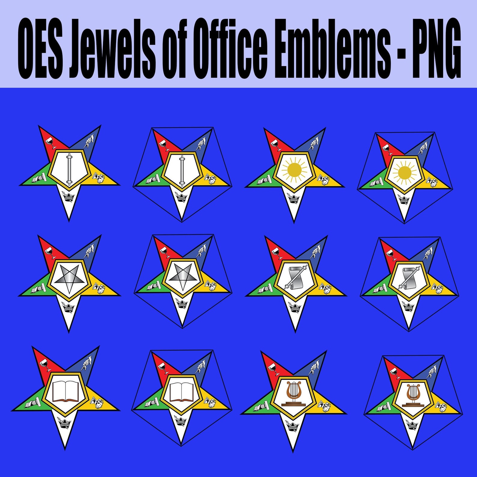 OES Officer Emblems Digital Download Pack PNG - Etsy