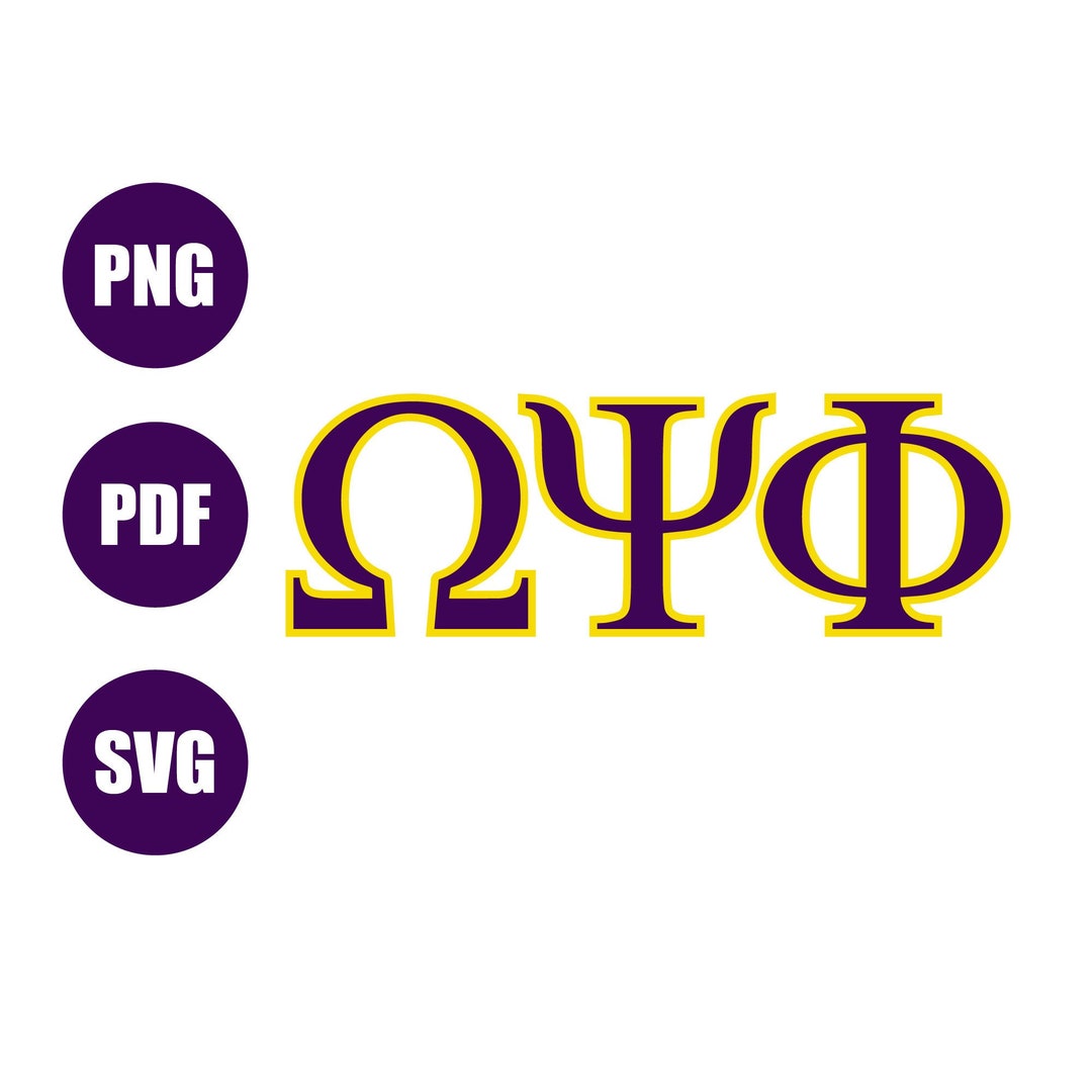 Omega Psi Phi Greek Letters - Etsy
