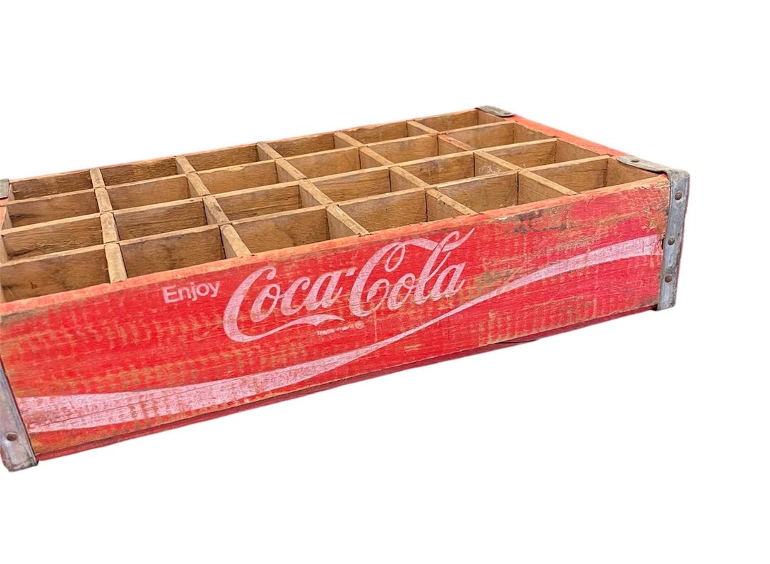 Vintage 1969 Coca Cola Collectable Wooden Carrier With 24 Slots - Etsy