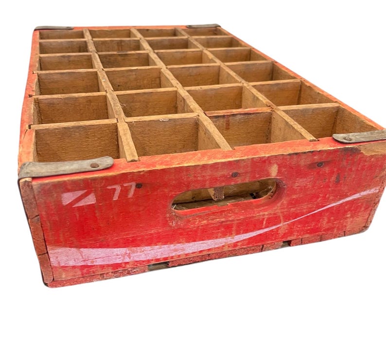 Vintage 1969 Coca Cola Collectable Wooden Carrier With 24 Slots - Etsy