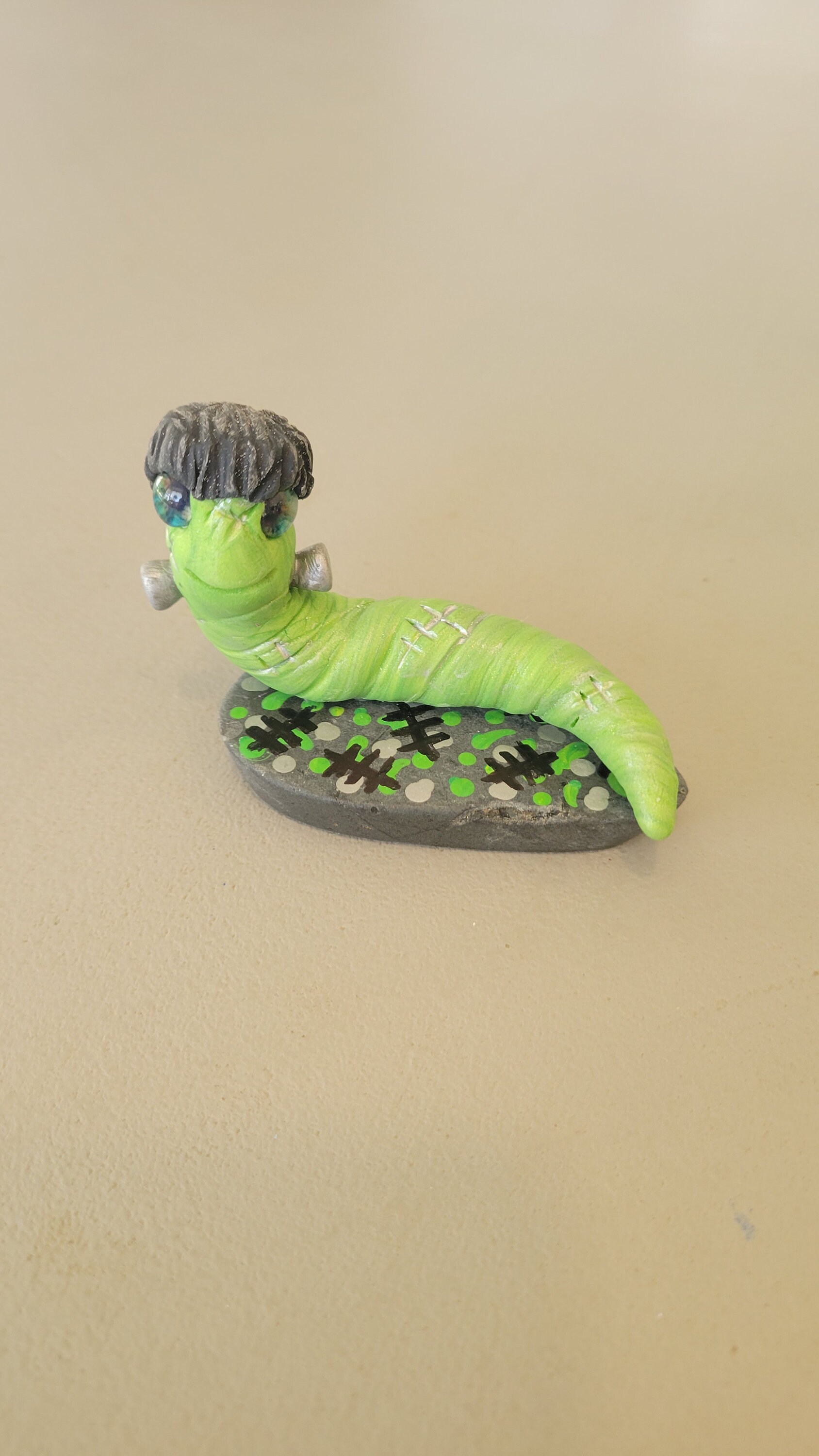 Handmade Custom Polymer Clay Trinket Graden Worm Cottagecore Whimsical ...