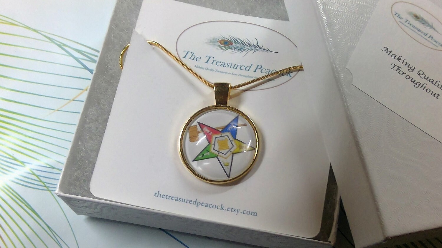 Eastern Star Officer Necklace 16 Different Badges to Pick - Etsy