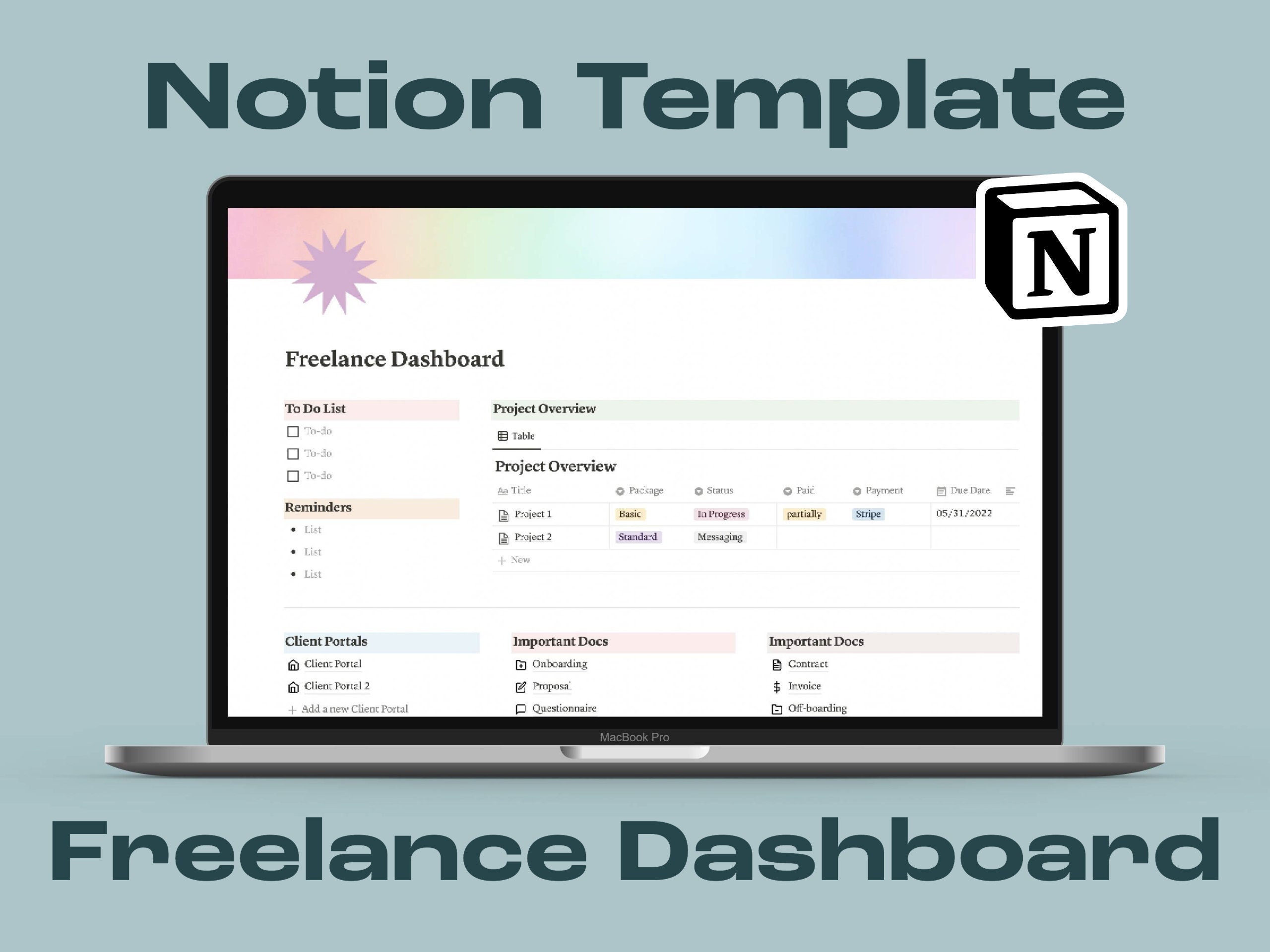 Freelance Notion Dashboard Template Notion Planner for Brand - Etsy Freelance Notion Dashboard Template Notion Planner for Brand - Etsy