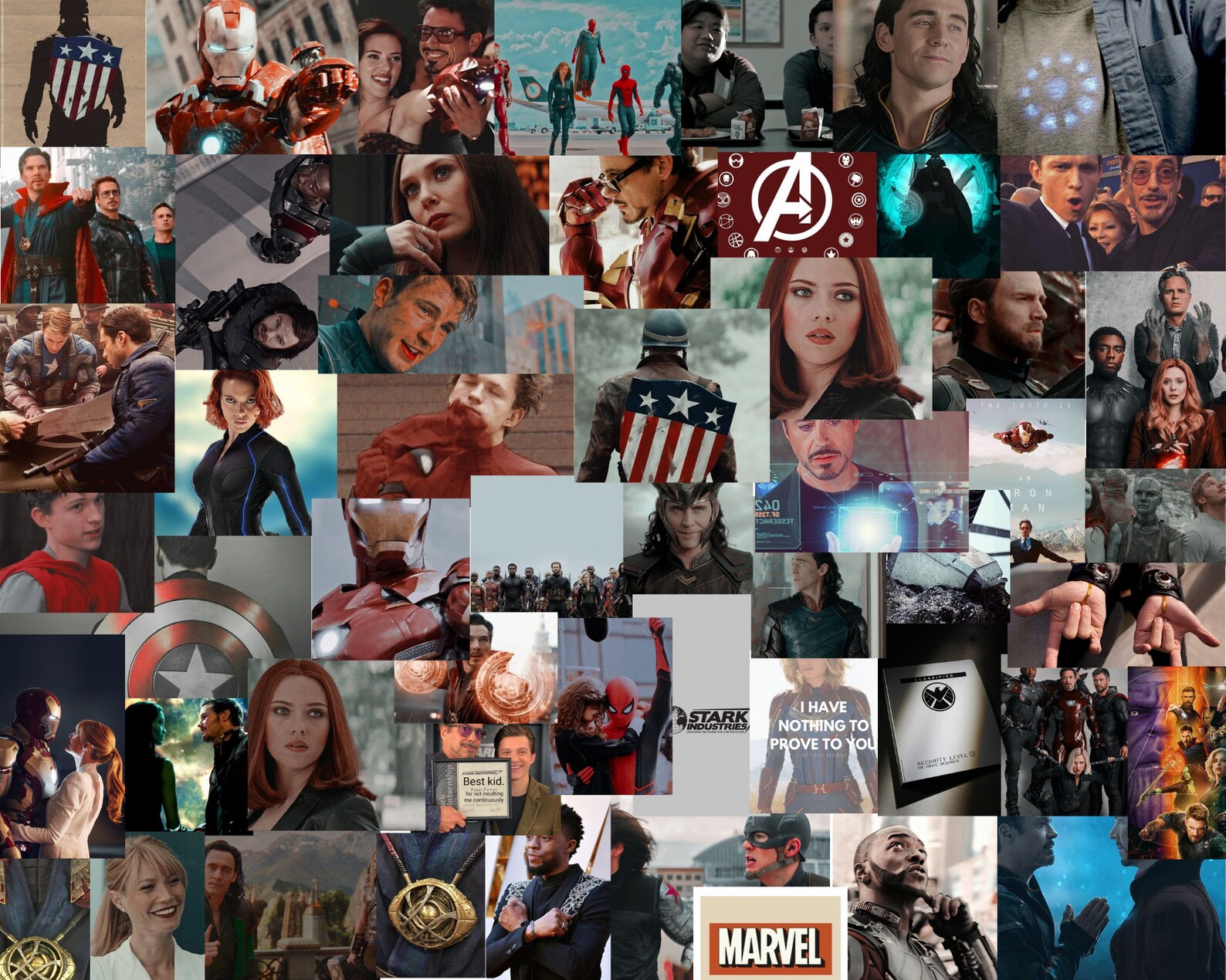 120 Avengers Wall Collage Kit *digital Download - Etsy