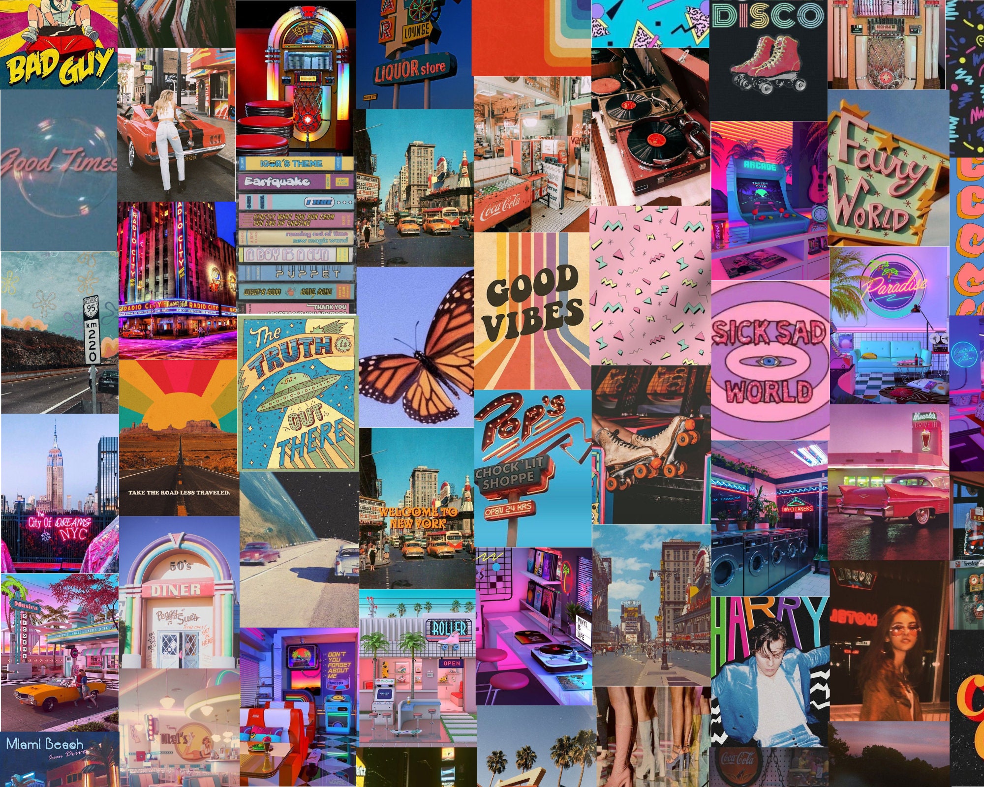 100 Retro/vintage Aesthetic - Etsy
