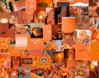 Orange Wall Collage | Etsy