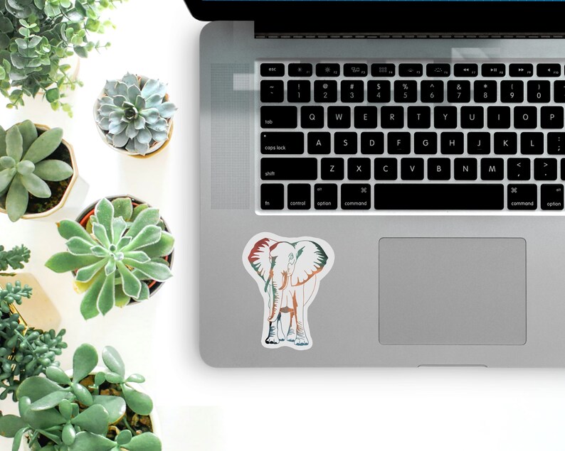 Elephant Sticker Waterproof Sticker Laptop Decal Planner - Etsy