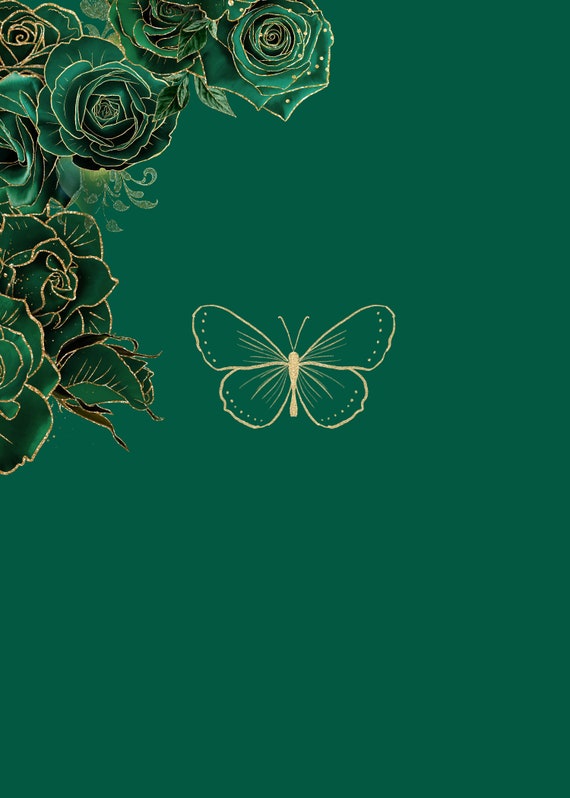 Fondo Verde Esmeralda Y Dorado