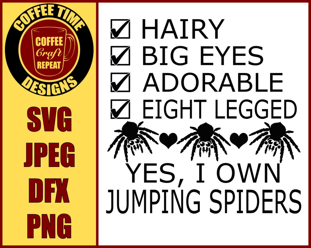 Own Jumping Spiders SVG - Etsy