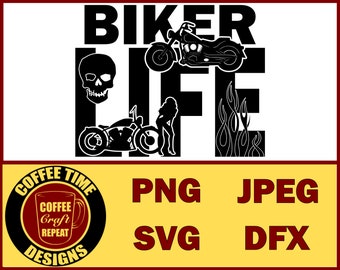 Biker Life Svg - Etsy