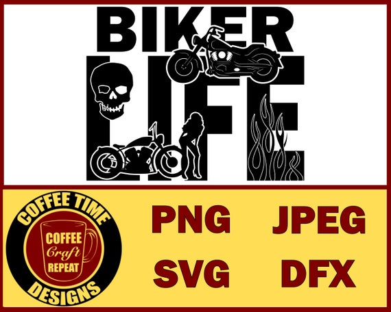 Biker Life SVG Motorcycle SVG - Etsy Finland