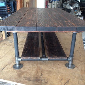 Rustic Industrial Coffee Table - Etsy