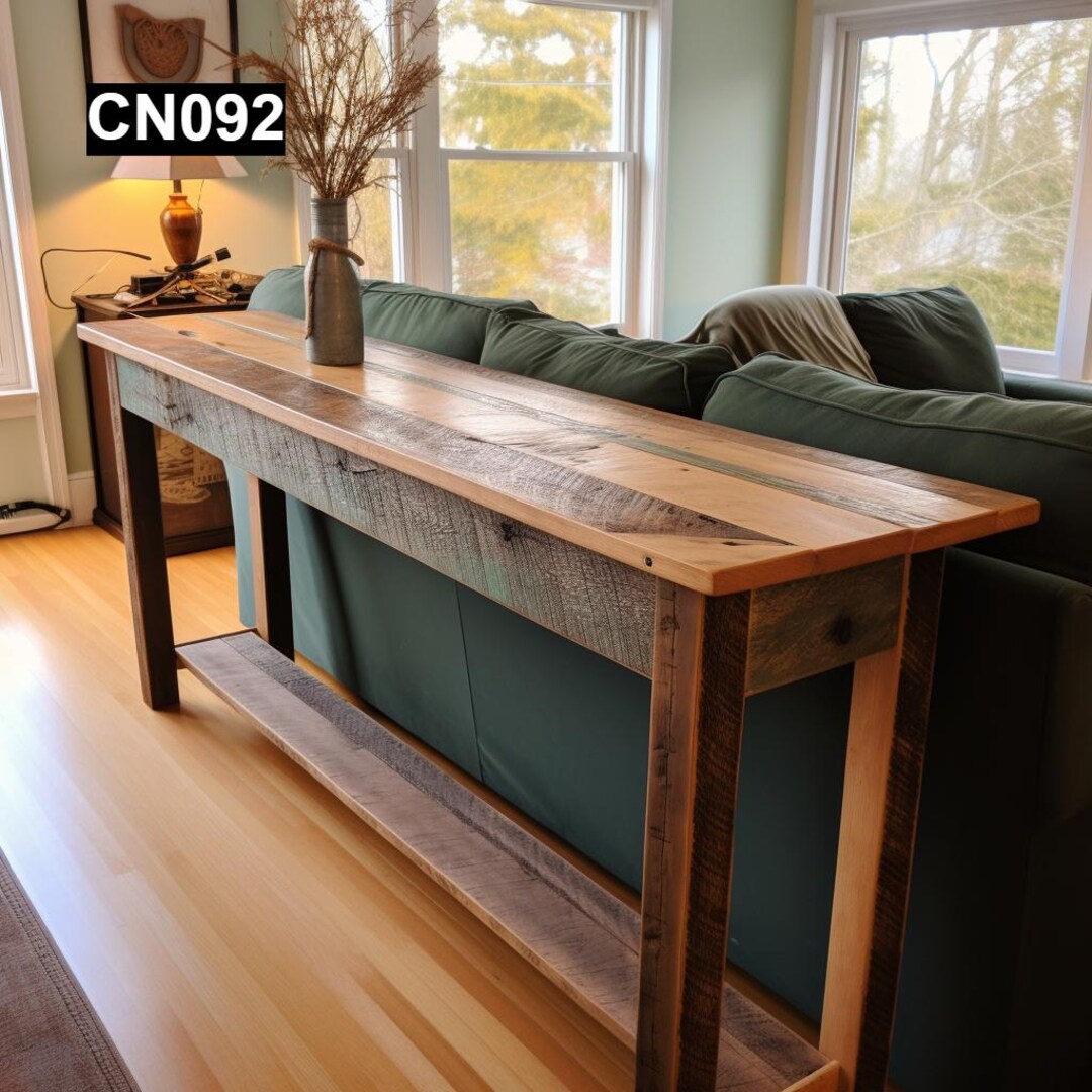 Rustic Reclaimed Wood Console Tables CN092 - Etsy