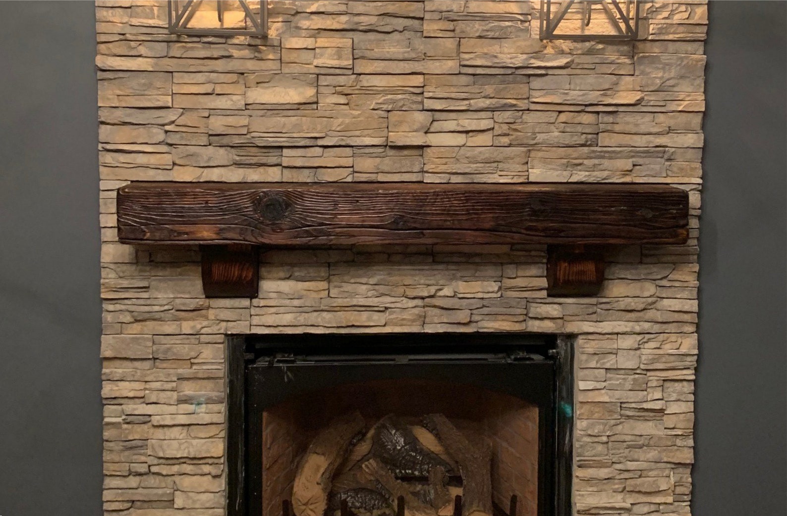 Rustic Reclaimed Fireplace Mantel Century-old Wood Beam - Etsy
