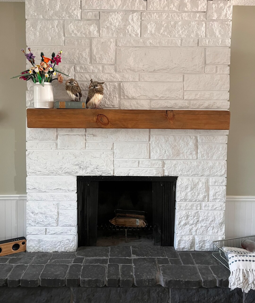 Classic Weathered Wood Fireplace Mantel Custom Color & Size Options - Etsy