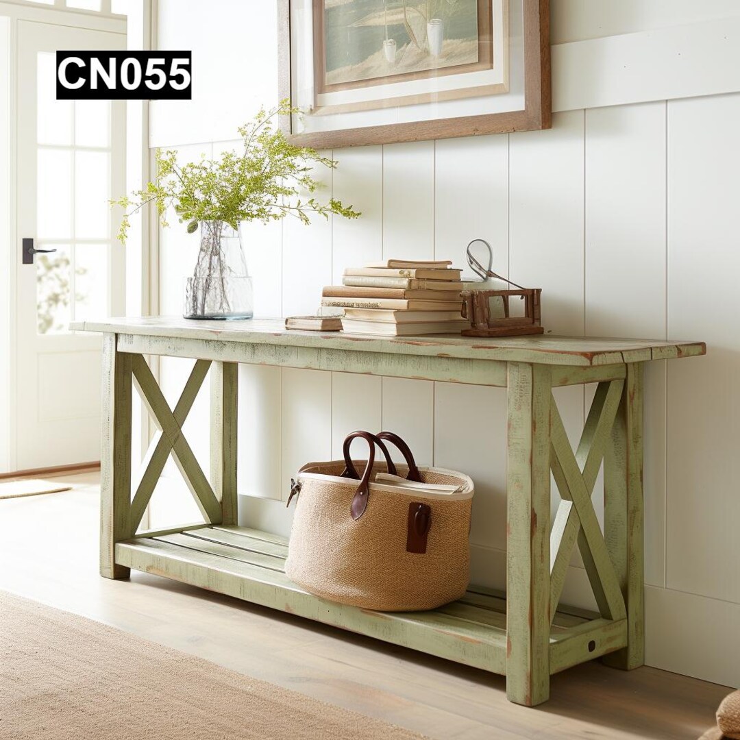 Rustic Reclaimed Wood Console Tables CN055 - Etsy