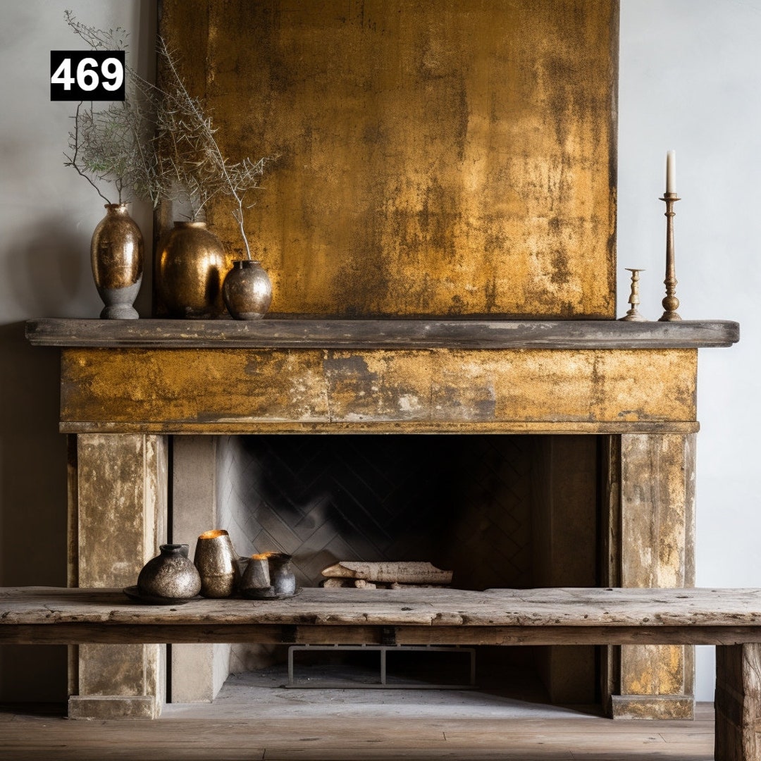 Regal Looking Reclaimed Wood Beam Fireplace Mantel With Legs #469 - Etsy