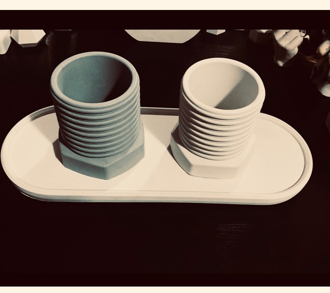 Cement Bolt Planter, Screw Pot, Concrete Bolt Vase, Concrete Pot, Plant ...