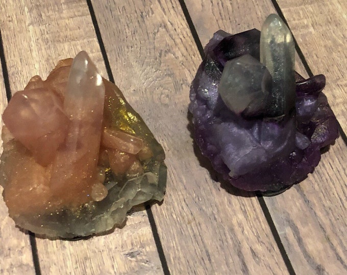 Quartz Crystal Soap, Gemstone Choose Scent - Etsy