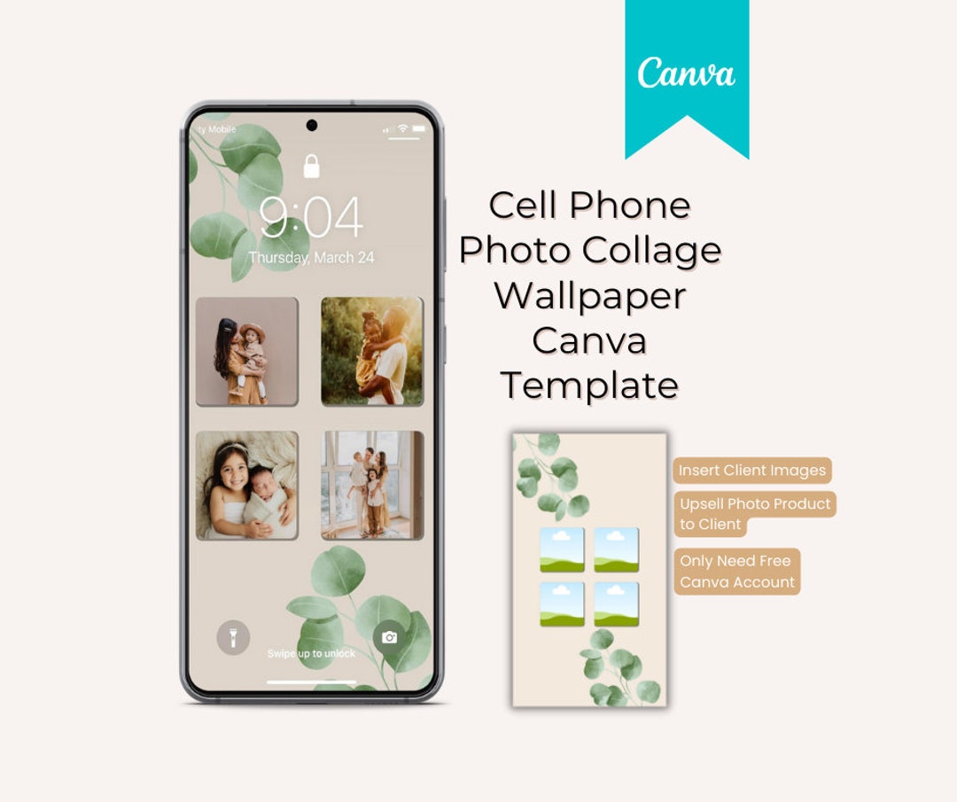 Cell Phone Photography Collage Wallpaper Template, Wallpaper Collage ...