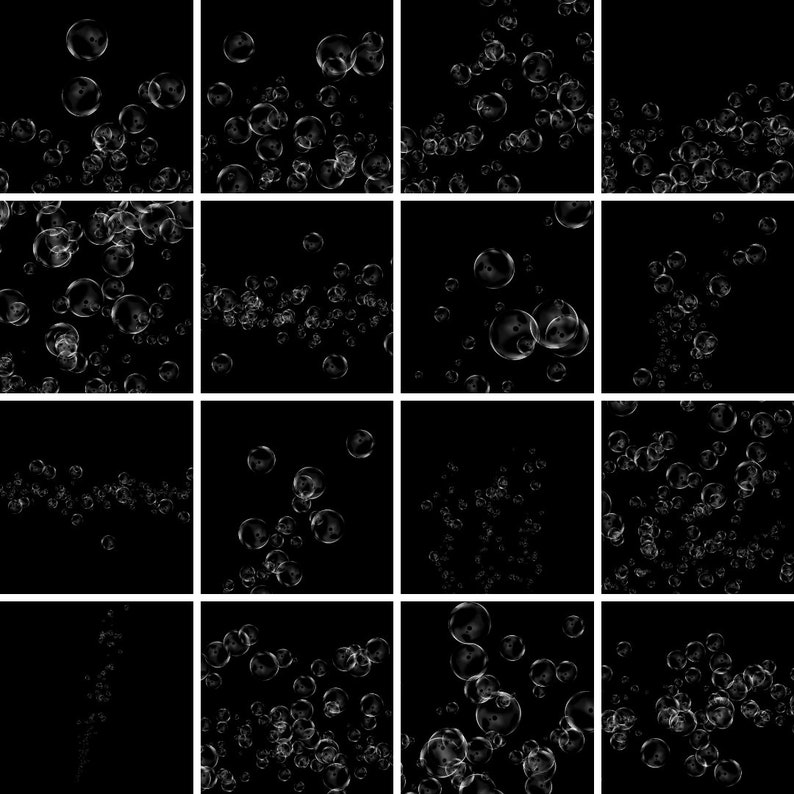 50 Bubble Overlays for Photoshop or Picmonkey, Realistic Bubble ...