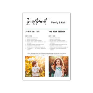 Family Photography Session Inquiry Canva Template, Photography Client ...