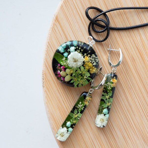 Flower Jewelry Set - Etsy