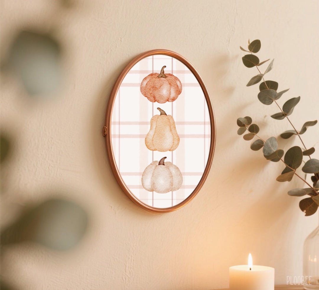 PRINTABLE - Watercolor Pumpkin Fall - Etsy