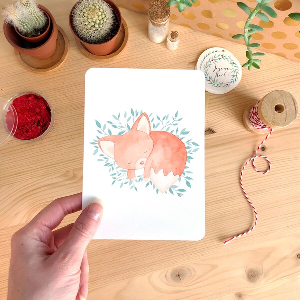 Baby Fox Painting - Etsy