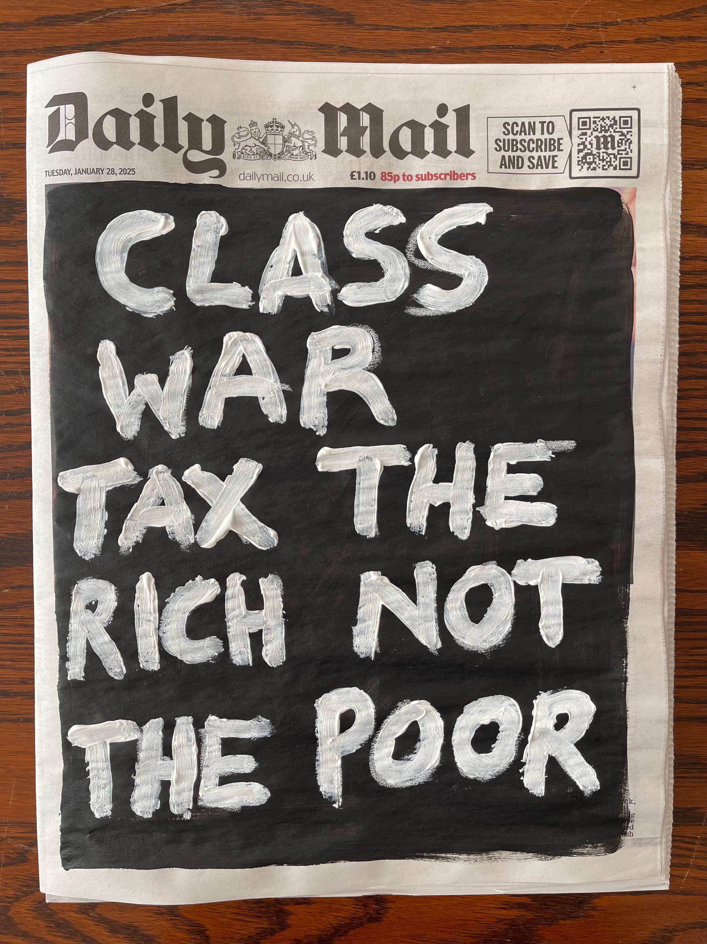 Class War Tax the Rich Not the Poor - Etsy