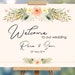 Rena Wedding Welcome Sign Instant Download - Traditional Bridal Shower ...