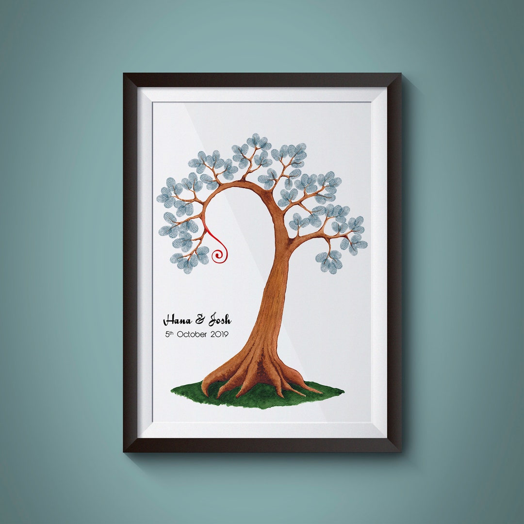 Mystic Fingerprint Tree for Birthday Instant Download Wedding ...