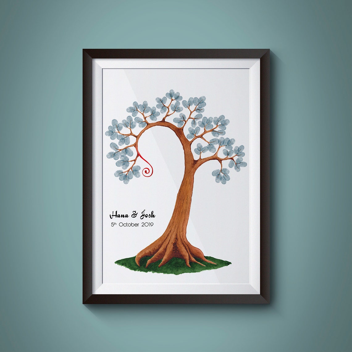 Mystic Fingerprint Tree for Birthday Instant Download Wedding | Etsy