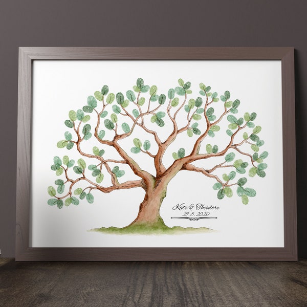 Thumbprint Tree - Etsy
