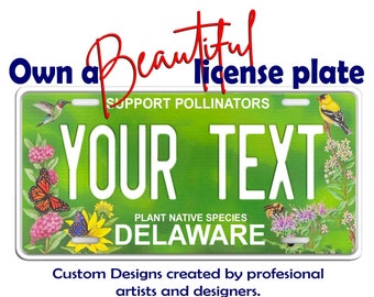 Delaware Car Plate - Etsy