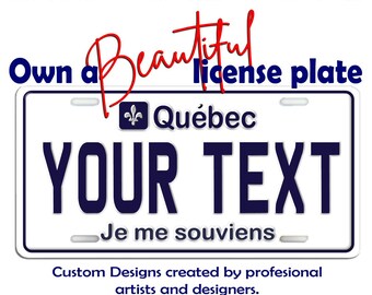 Quebec License Plate - Etsy