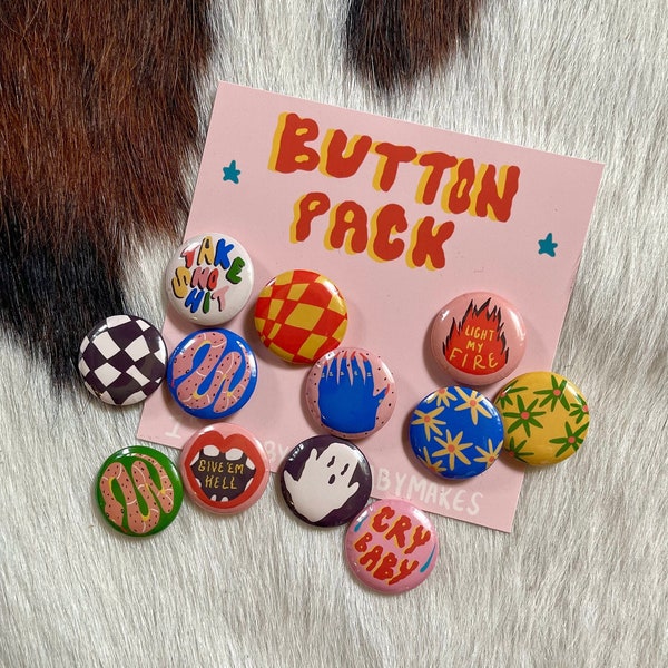 Aesthetic Buttons - Etsy