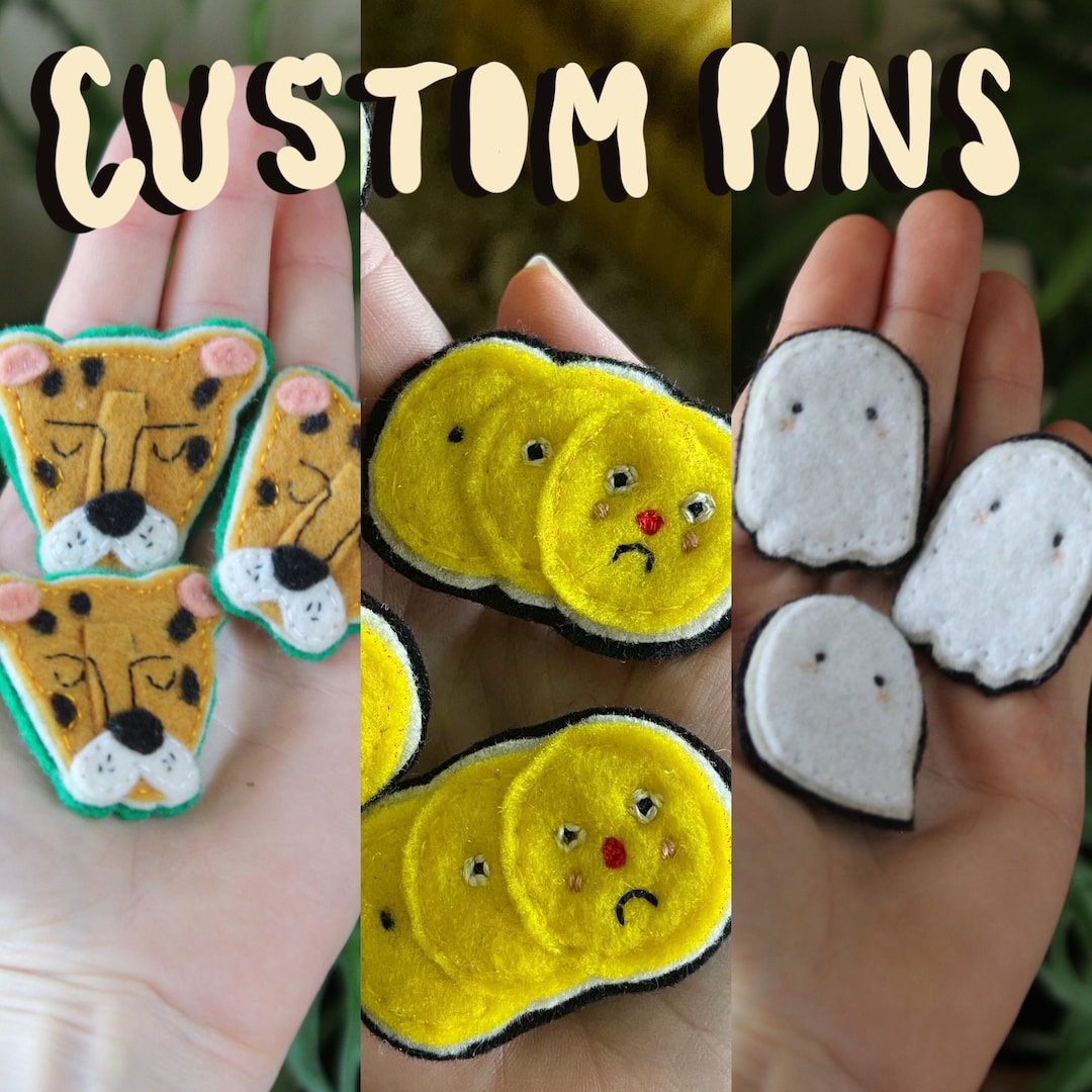 Custom Felt Pins for Personalized Gifts, Camp Retreats and Party Favors ...
