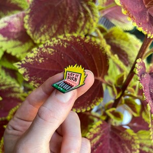 Let It Burn // 1 Inch Soft Enamel Pin // Enamel Lapel Pin // Aesthetic ...