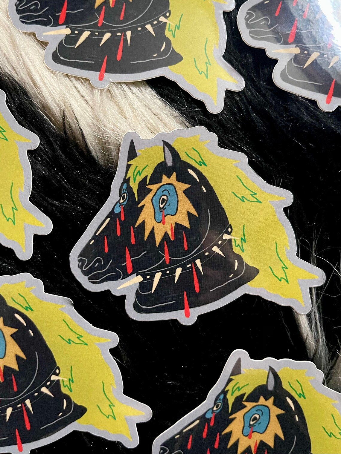 Gimp Mask Horse Vinyl Sticker // Stickers for Water Bottles// Weird ...
