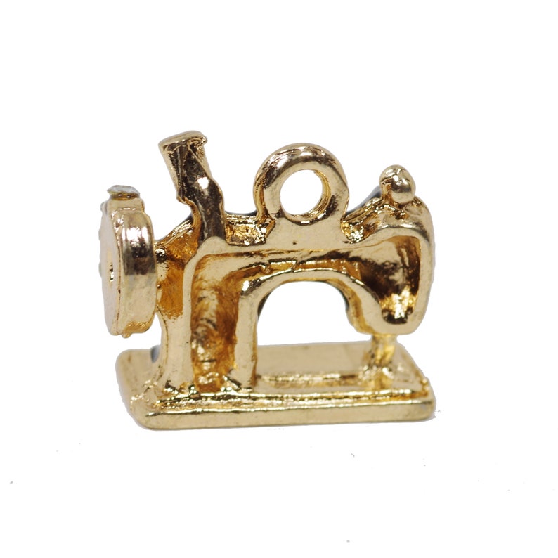 4 Pcs 3D Sewing Machine Enamel Charm Gold Plated Pendant 13mm - Etsy