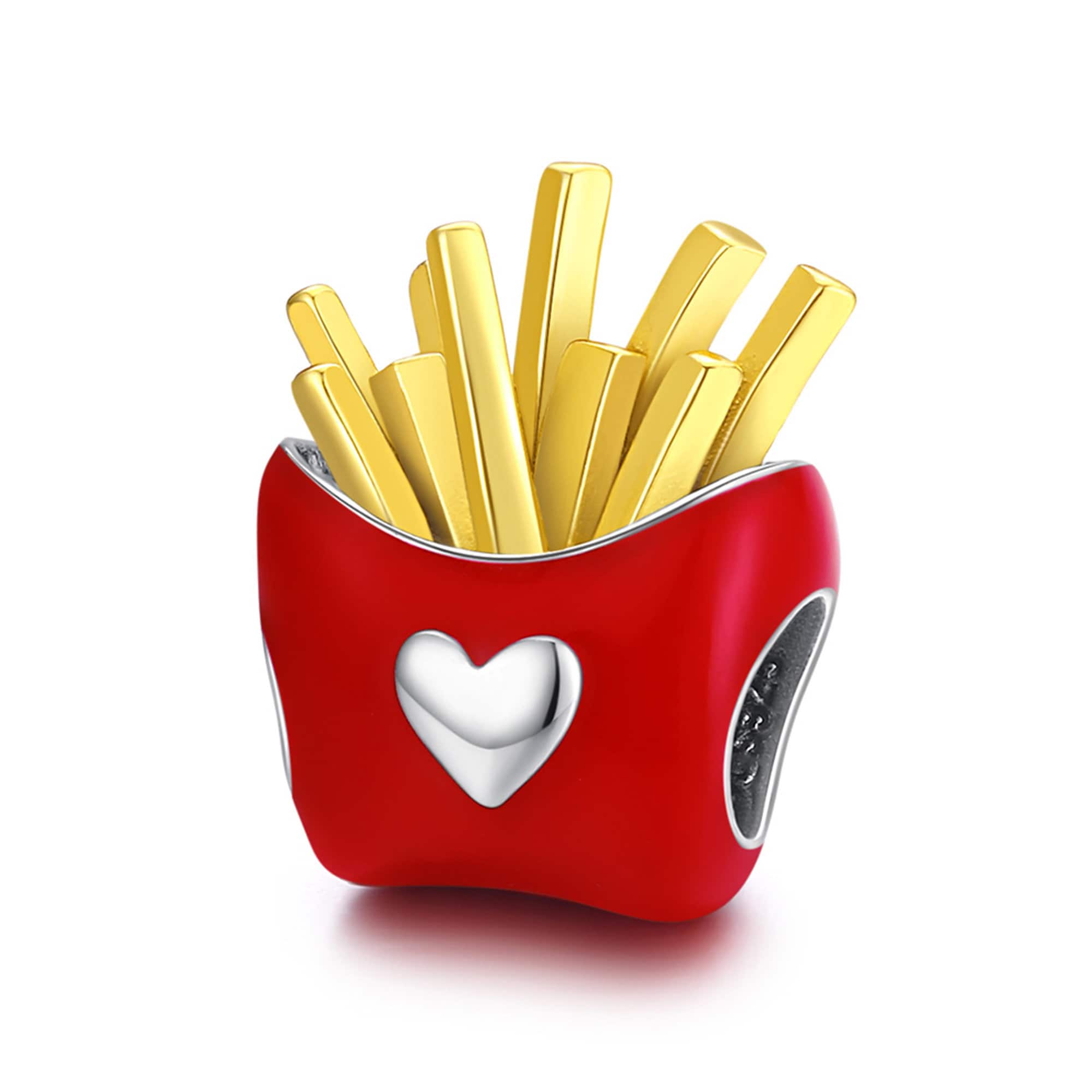 925 Sterling Silver Chips Charm Fits European Charm Bracelet - Etsy ...