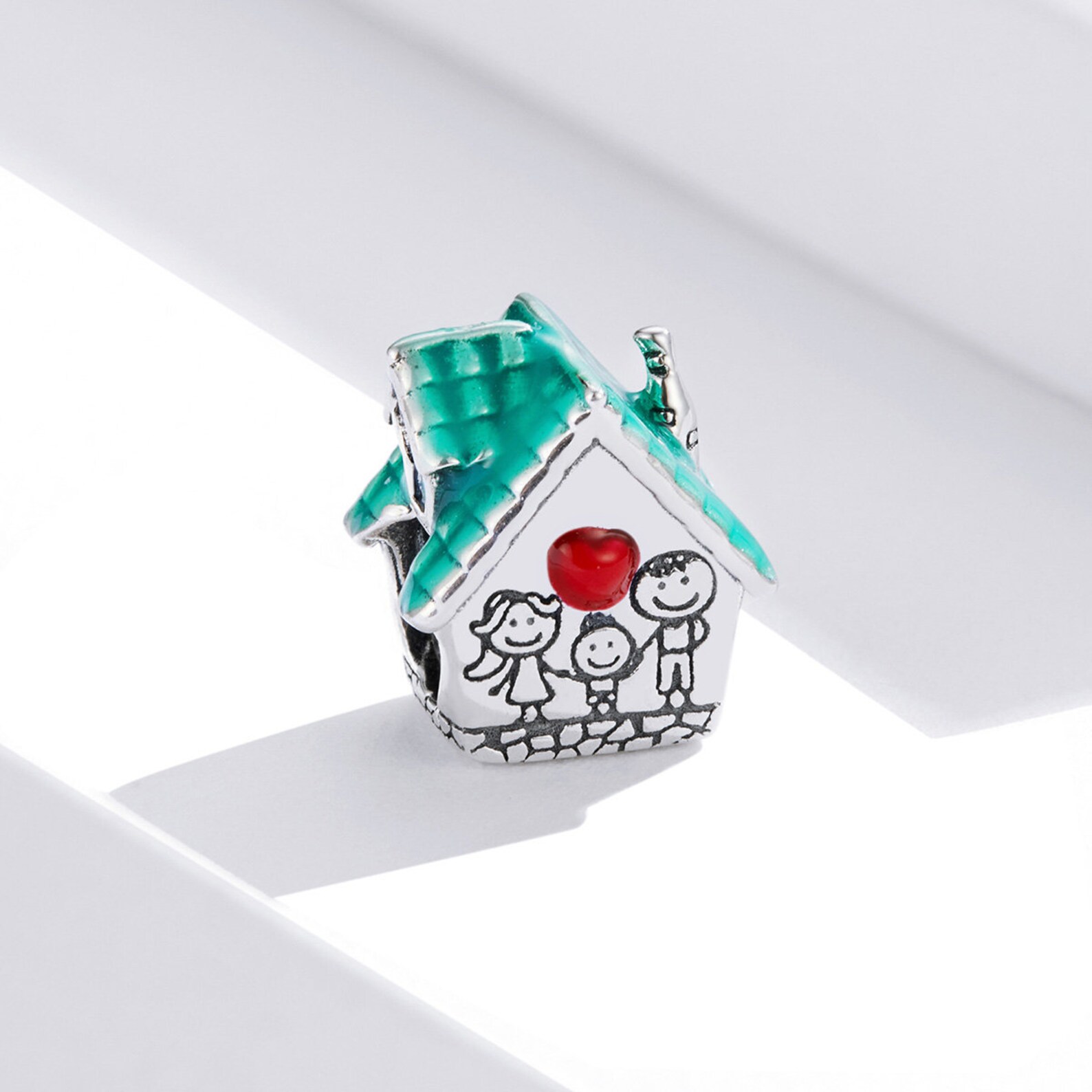 925 Sterling Silver Sweet Home Charm Bead for Bracelet Pendant - Etsy